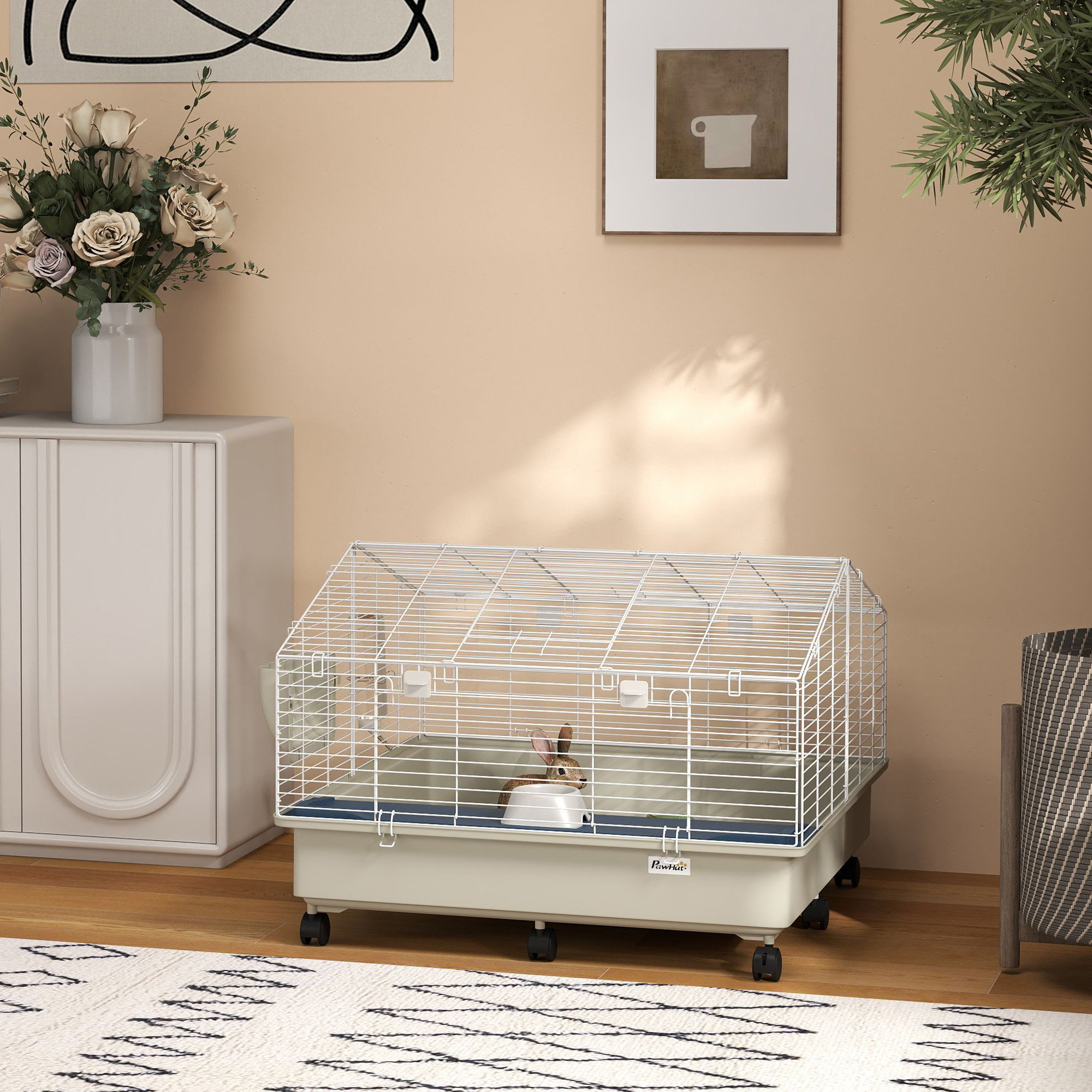 Archie & Oscar™ Small Animal Cage, Rolling Guinea Pig Cage with Water ...